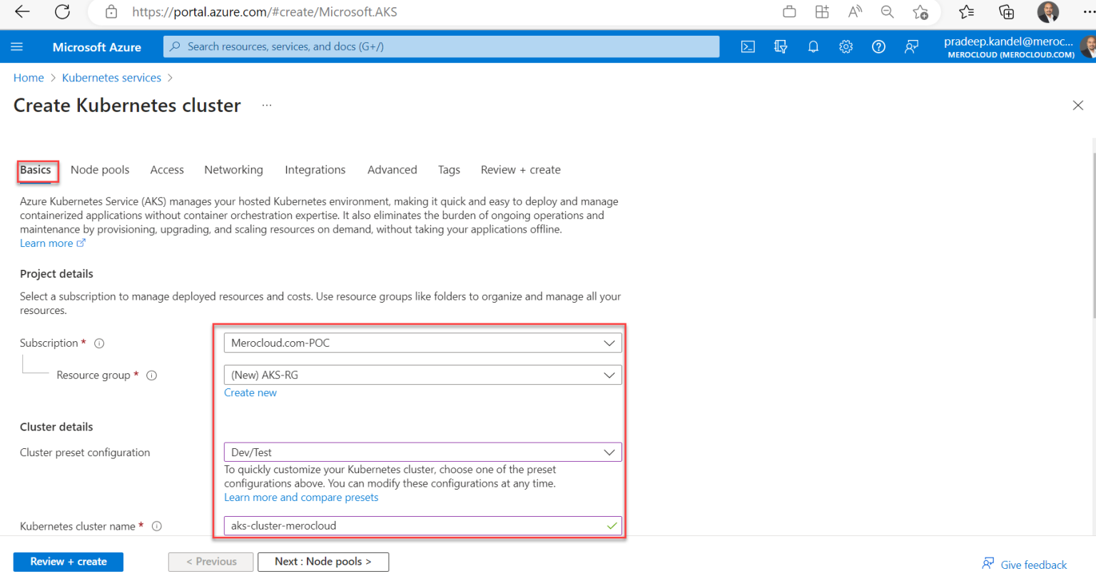 Creating An Azure Kubernetes Service Aks Cluster Step By Step